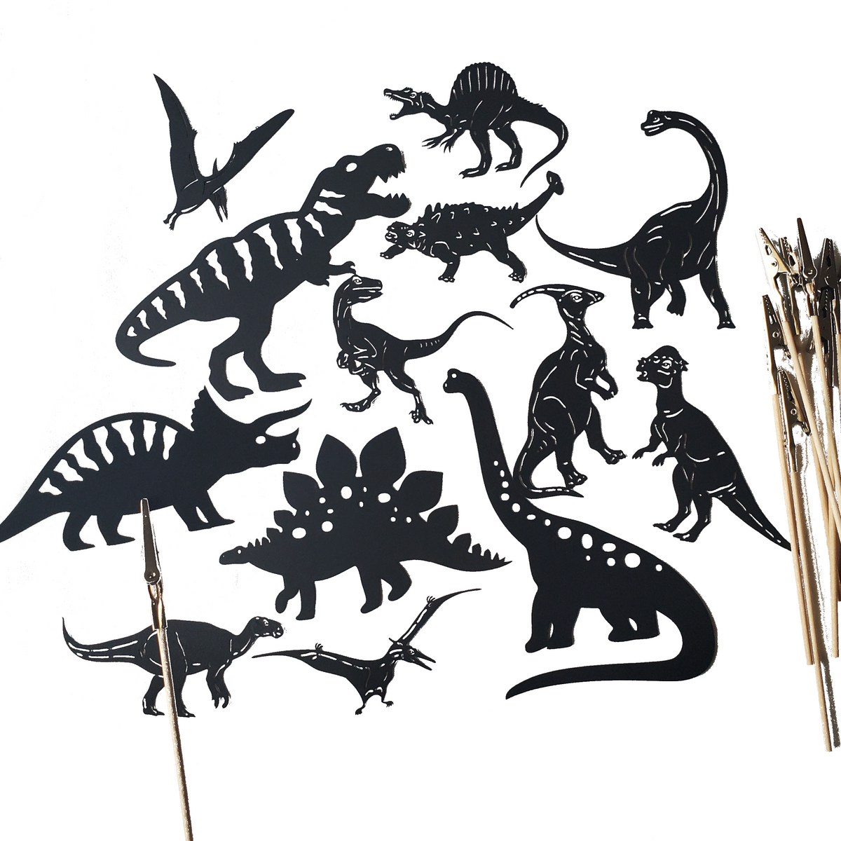 Dinosaur Shadow Puppets – Wildflower Toys