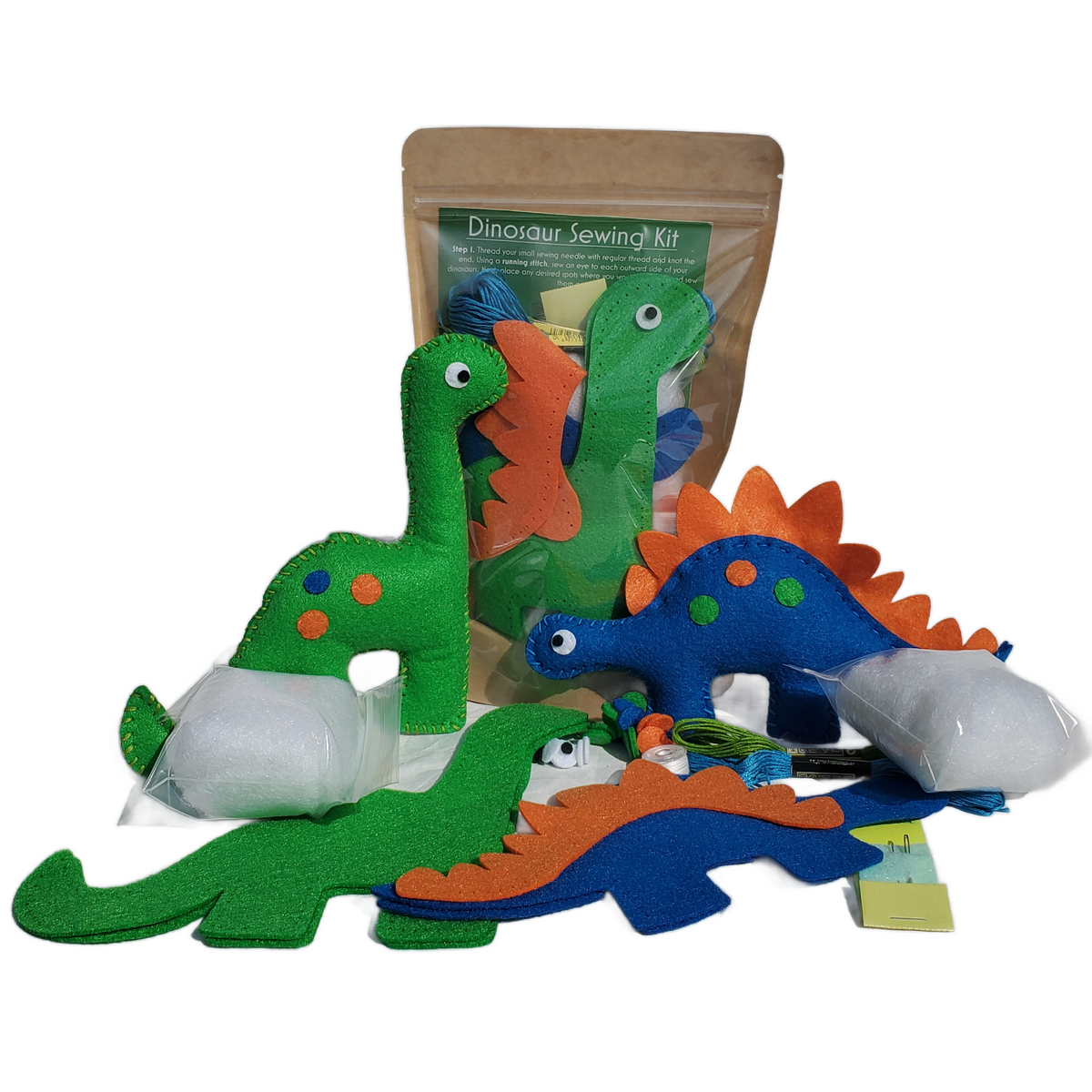 Dinosaur Sewing Kit Felt Craft Kit for Kids – Wildflower Toys