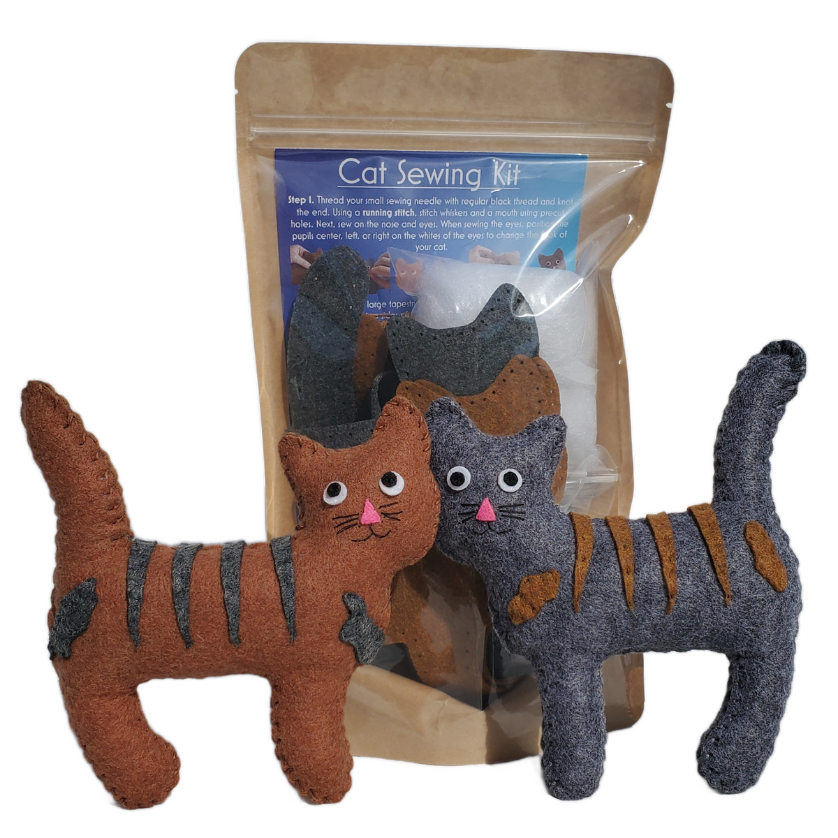 Cat Sewing Kit Felt Craft Kit for Kids – Wildflower Toys