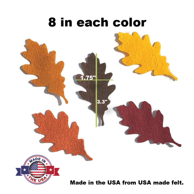 Felt Autumn Leaves - Maple & Oak – Wildflower Toys