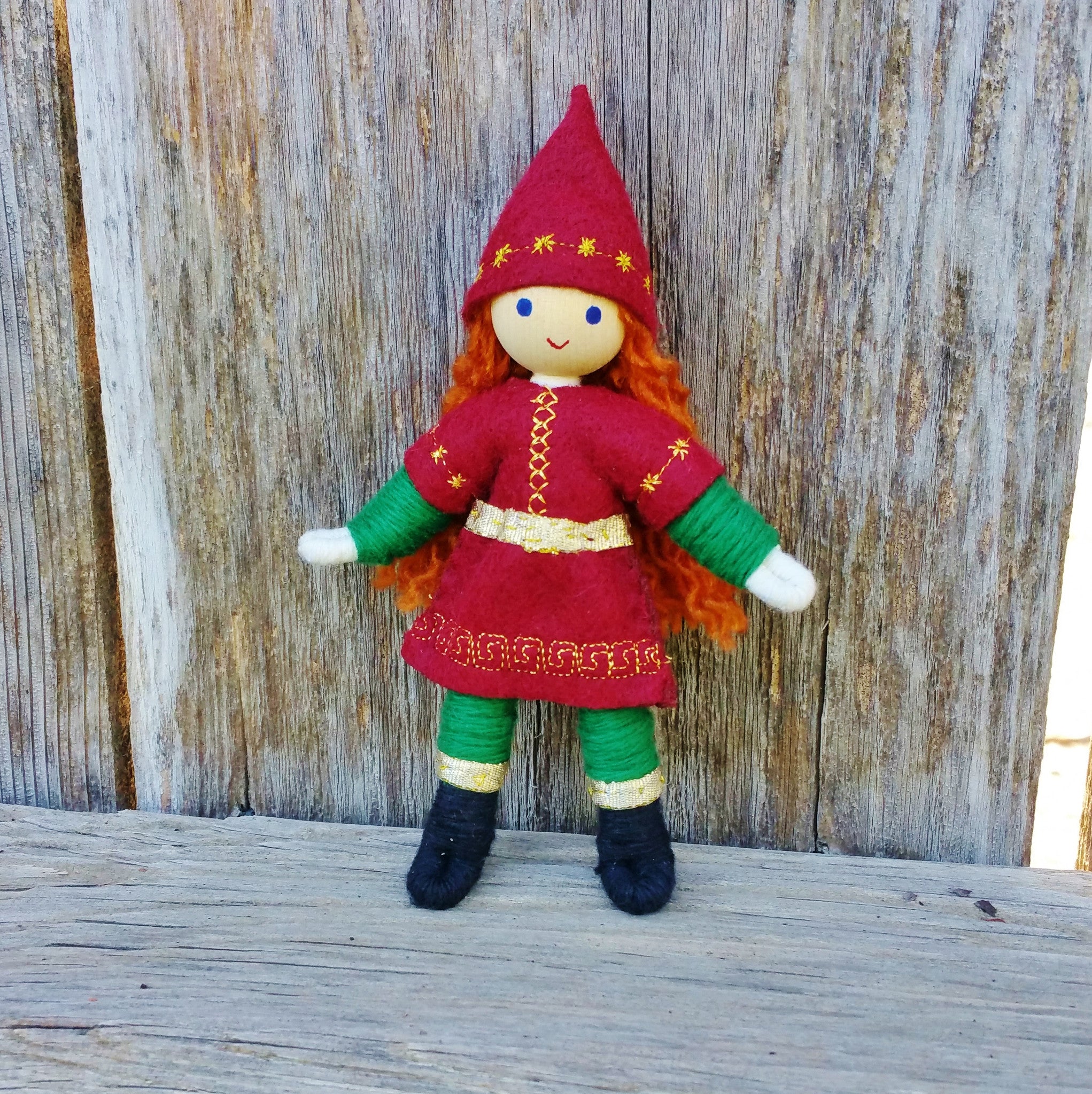 Red Haired Kindness Elves Handmade in the USA – Wildflower Toys