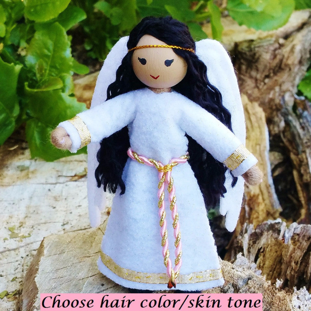 Handmade Boy Angel Doll – Guardian Angel – Wildflower Toys